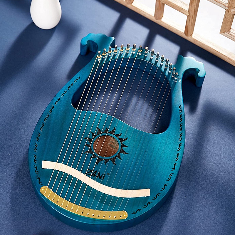 ZANi Lyre Harp,16 String Mahogany Lyre Harp,16 Str... – Vicedeal