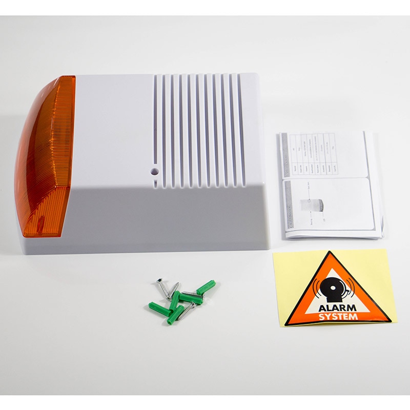 Fack Alarm Strobe Siren Outdoor Waterproof With Re... – Grandado