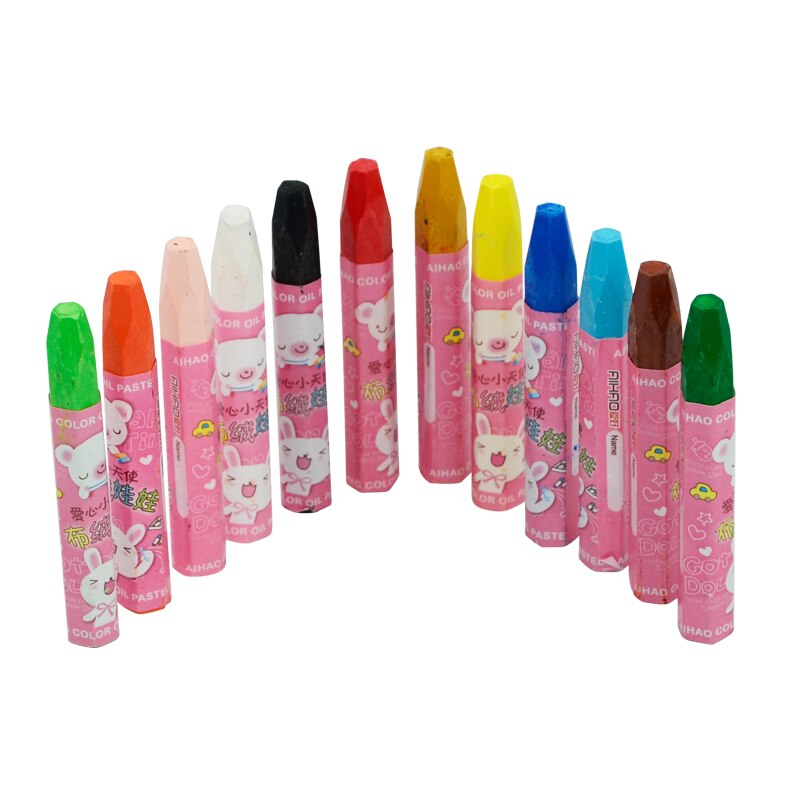 Crayones de cera de 12 colores de alto nivel de ac... – Grandado