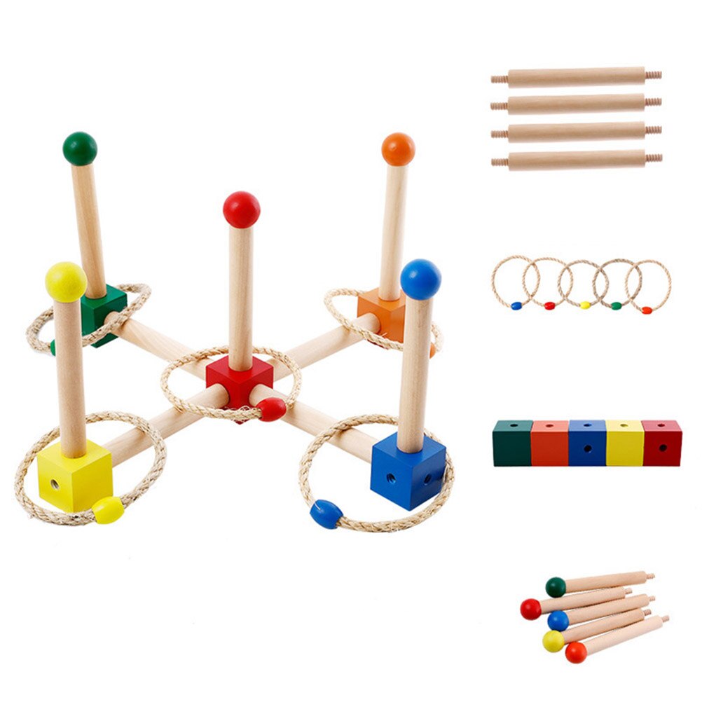 Fun Wooden Throwing Circle Game Toy Children'S Han... – Grandado