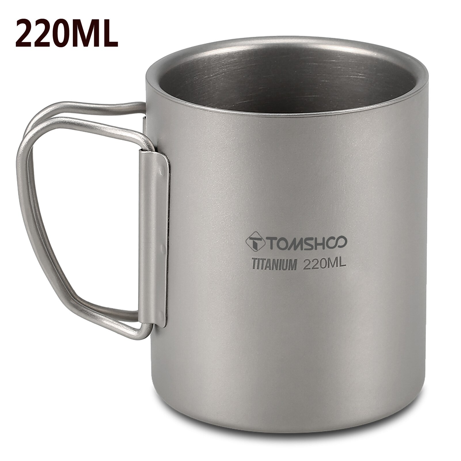 TOMSHOO Double Wall Titanium Water Cup Coffee Tea ... – Vicedeal