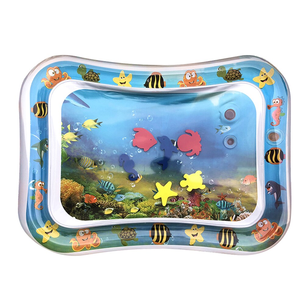Baby Kids Water Park Cartoon Water Play Mat Inflat... – Grandado