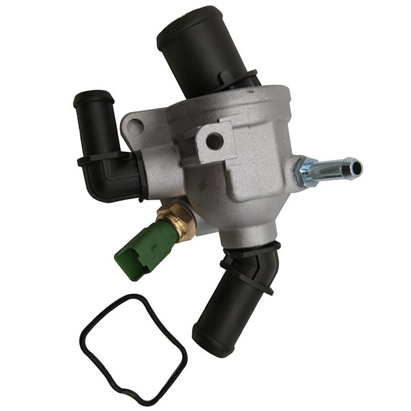 Engine Coolant Water Outlet Thermostat with Housin... – Grandado