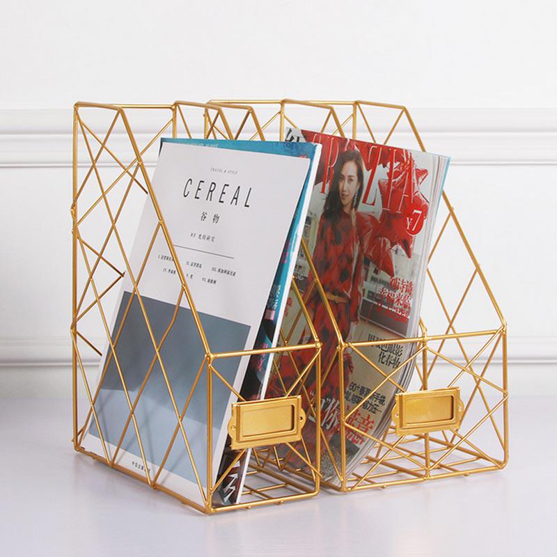 Golden Office School Supplies Desk Accessories Mag... – Grandado