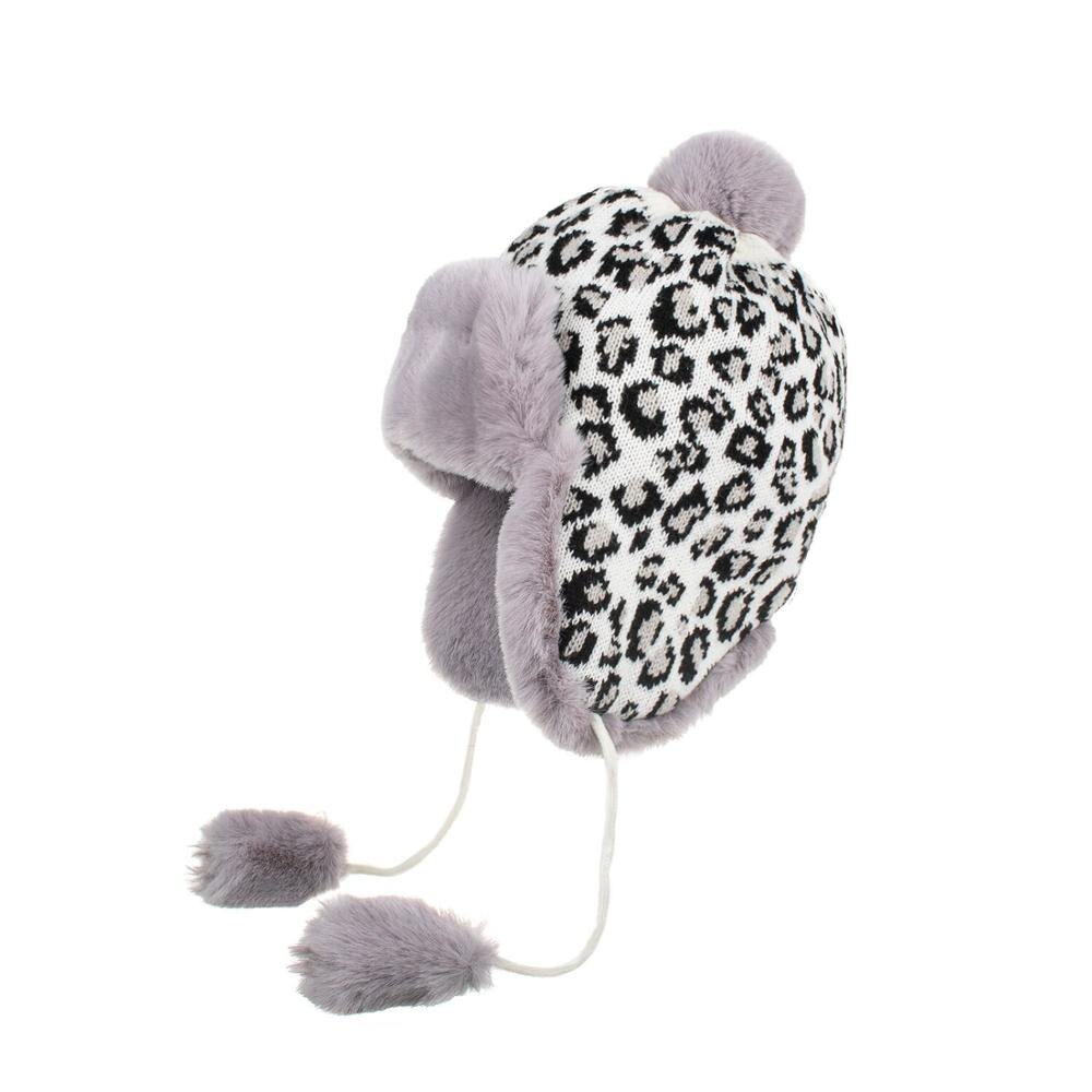 Cold Winter Women Ushanka Hat Caps Leopard Knittin... – Vicedeal