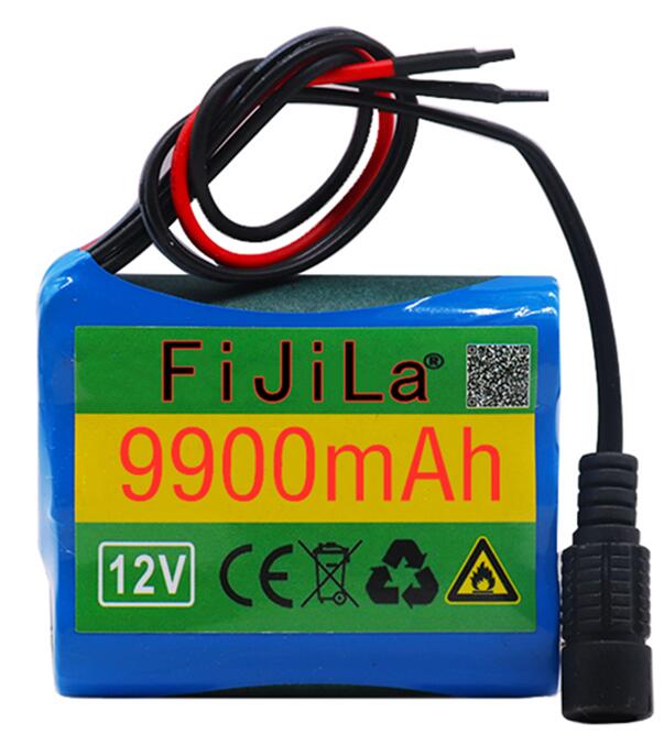 12v battery pack 12V 9900mAh 18650 lithium ion DC1... – Grandado