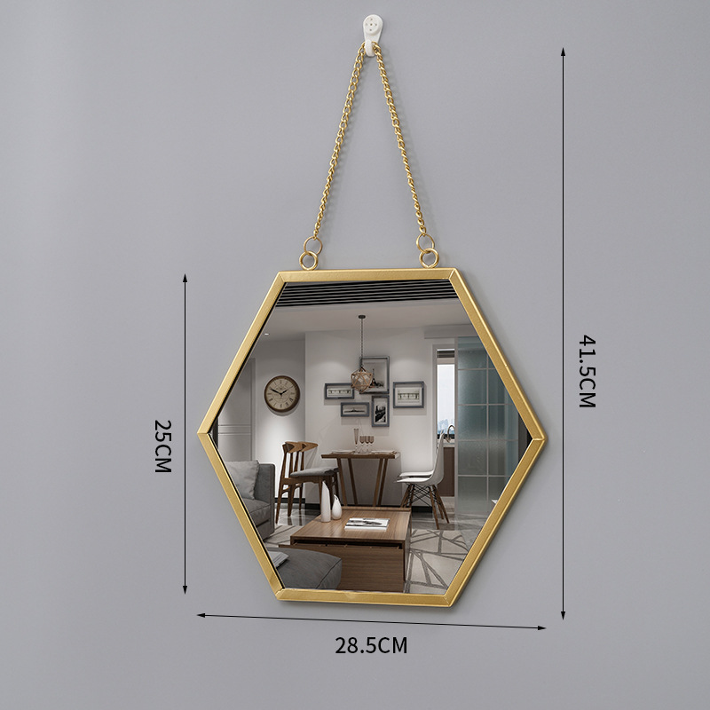 Nordic Stijl Ijzer Vierkante Spiegel Badkamer Spie... – Vicedeal