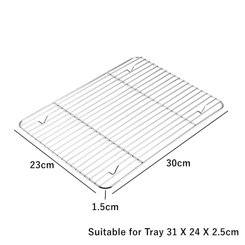 Rectangle Food Storage Trays Stainless Steel BBQ G... – Grandado
