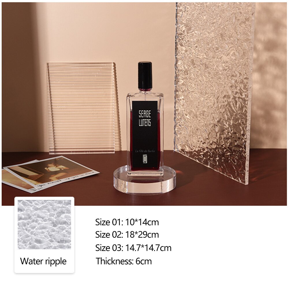 Acrylic Water Ripple Shadow Plate Background Props... – Vicedeal
