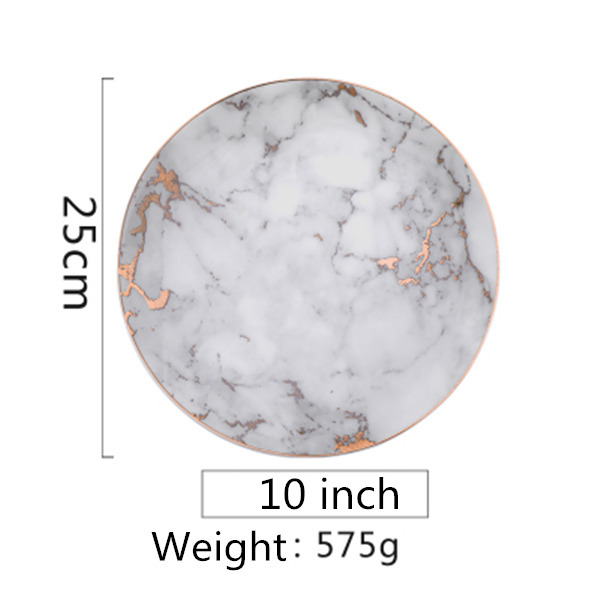 Europäischen Stil Marmor Platten Keramik Geschirr ... – Vicedeal