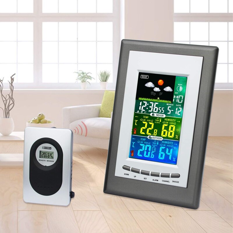 Multifunction Color Weather Station with Indoor an... – Grandado