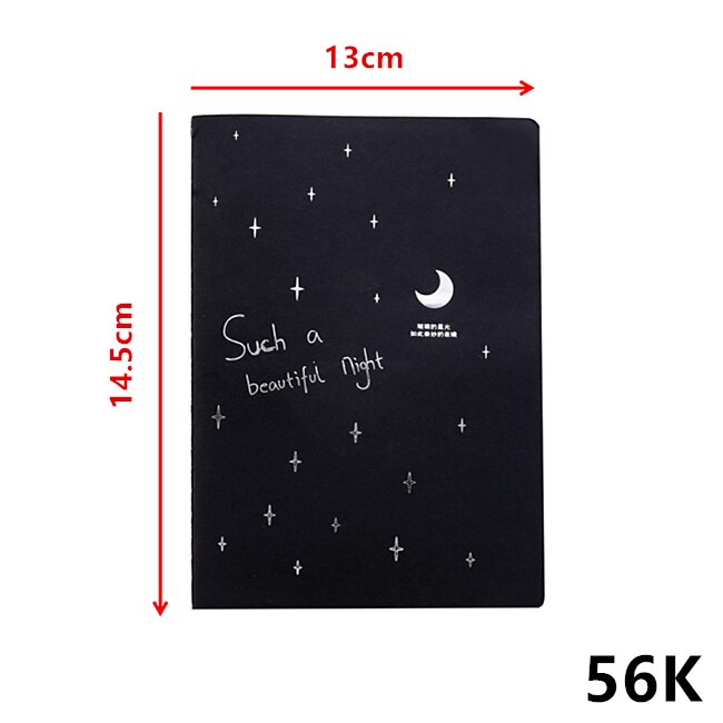 1 Notebook Diary Black Paper Notepad 56K Sketch Gr... – Grandado