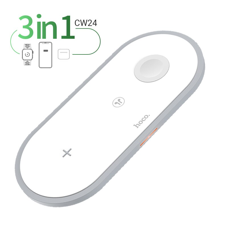 hoco 3 in 1 fast wireless charger 5W 7.5W 10W for ... – Grandado