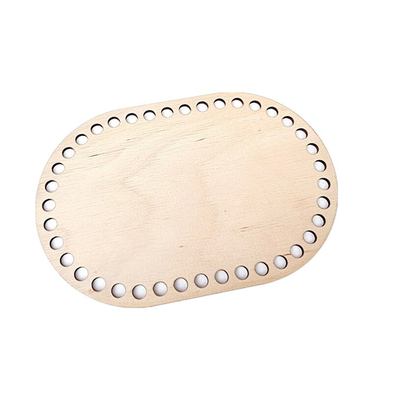1Pc Haak Mand Hout Bodem Breien Houten Ovale Vorm ... – Vicedeal