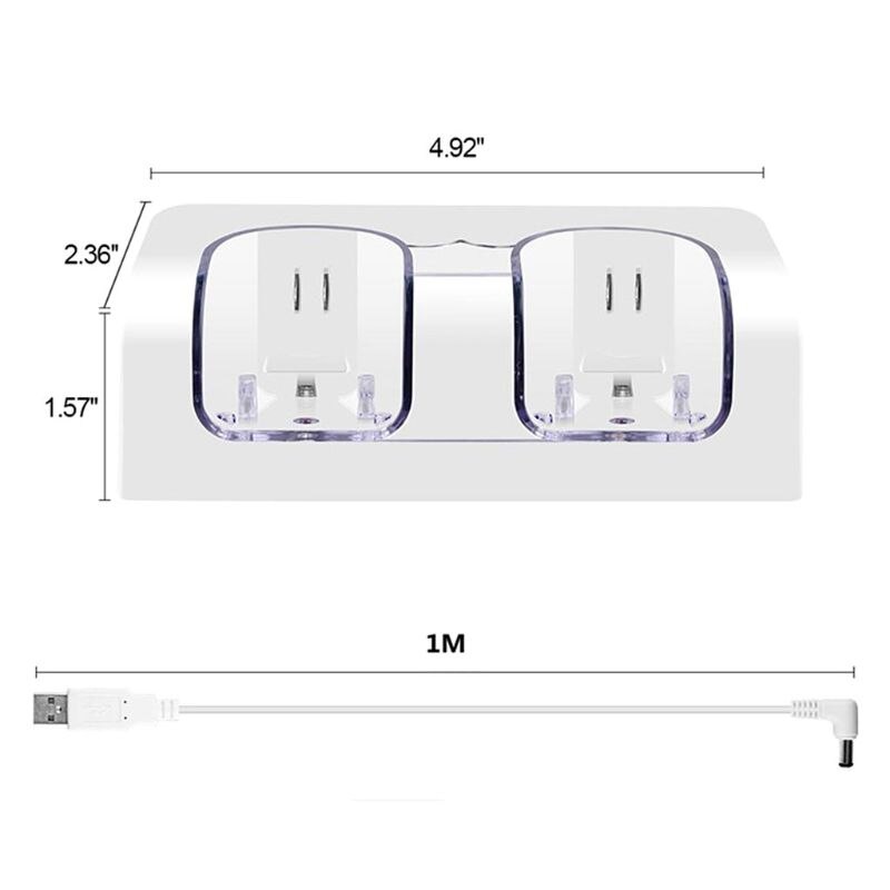 Ladestation dobbelt oplader dock til wii fjernbetj... – Grandado