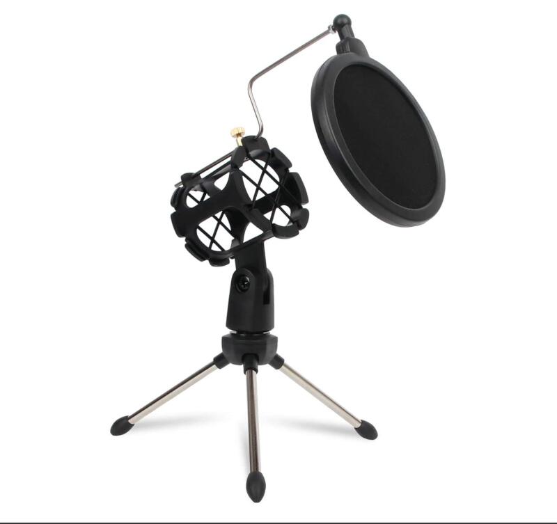 Microphone Mic Stand Tripod Bracket Portable Zinc ... – Grandado