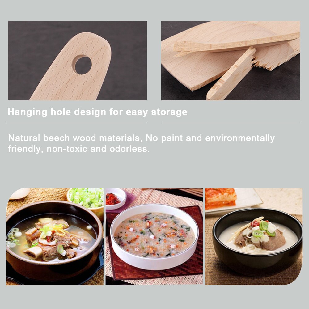 5pcs Cooking Utensils Set Solid Wood Kitchenware K... – Vicedeal