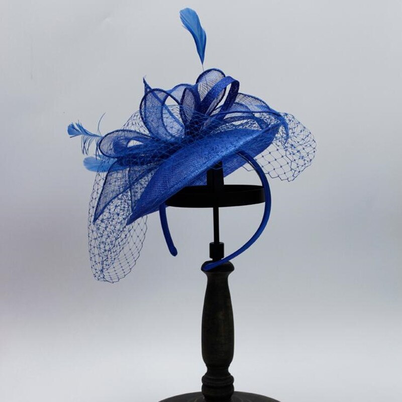 Women Fedoras Hat Royal Ascot Flower Veil Mesh Lad... – Grandado