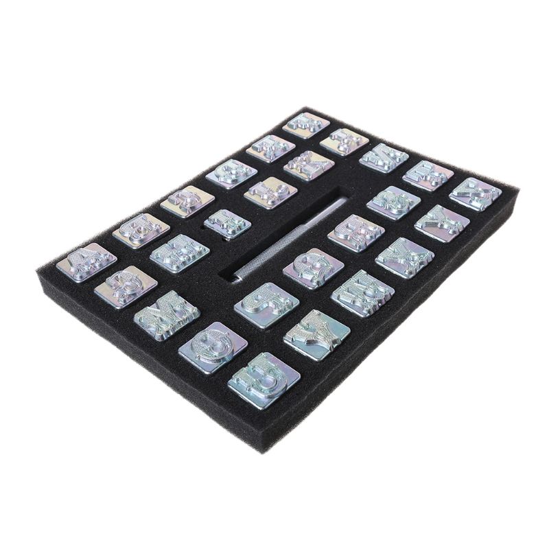 26x Staal Alfabet Letter Stempel Punch Set Diy Led... – Grandado