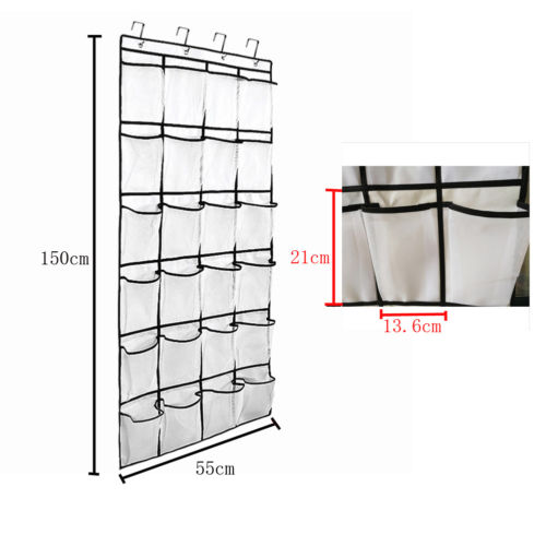 12/24 Pockets Hanging Shoe Storage Non-woven fabri... – Grandado