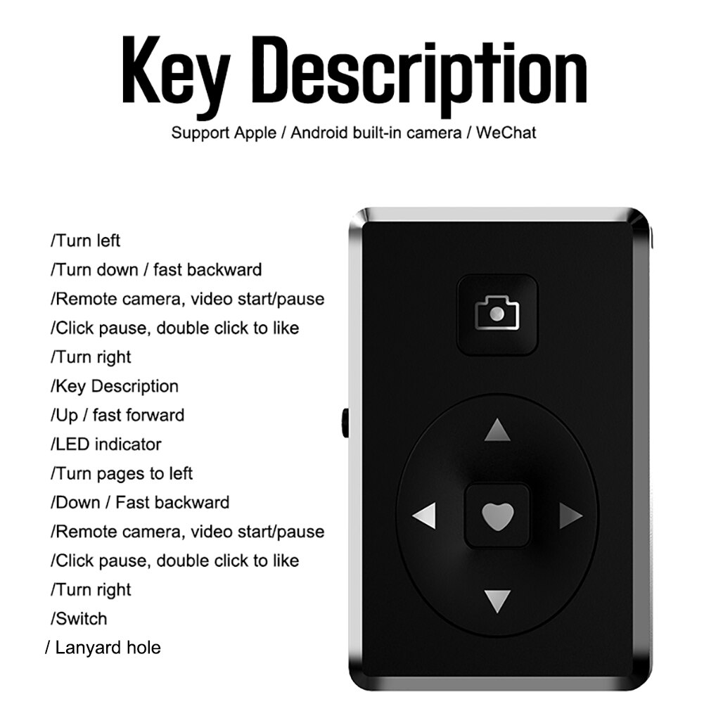 Mini Wireless Bluetooth Remote Control Selfie Came... – Grandado