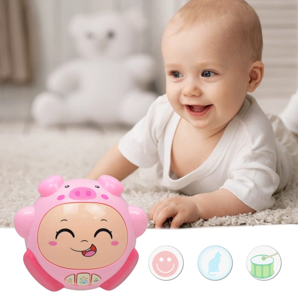 Cute Cartoon Electric Rolling Ball Light Sound Fun... – Grandado