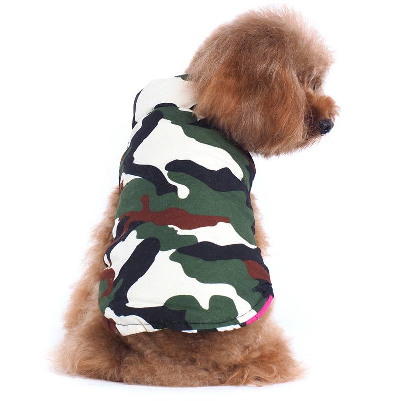 Dog Warm Clothes Camouflage Double Sides Available... – Grandado