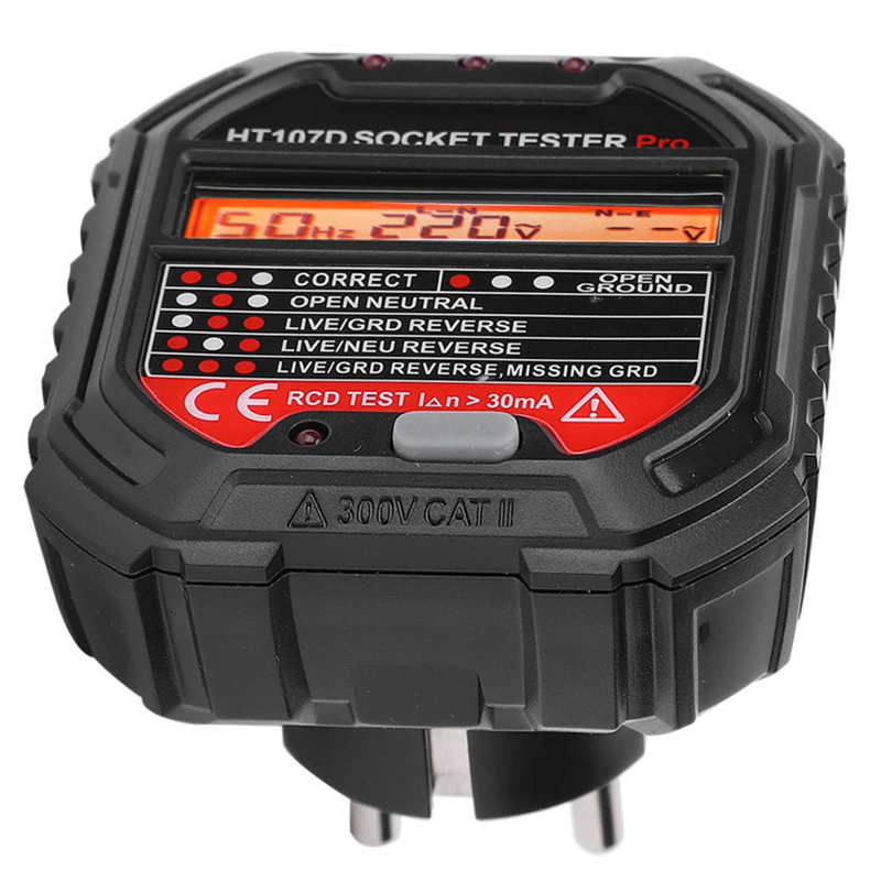 Cable HT107D LCD Digital Display Socket Outlet Tes... – Grandado