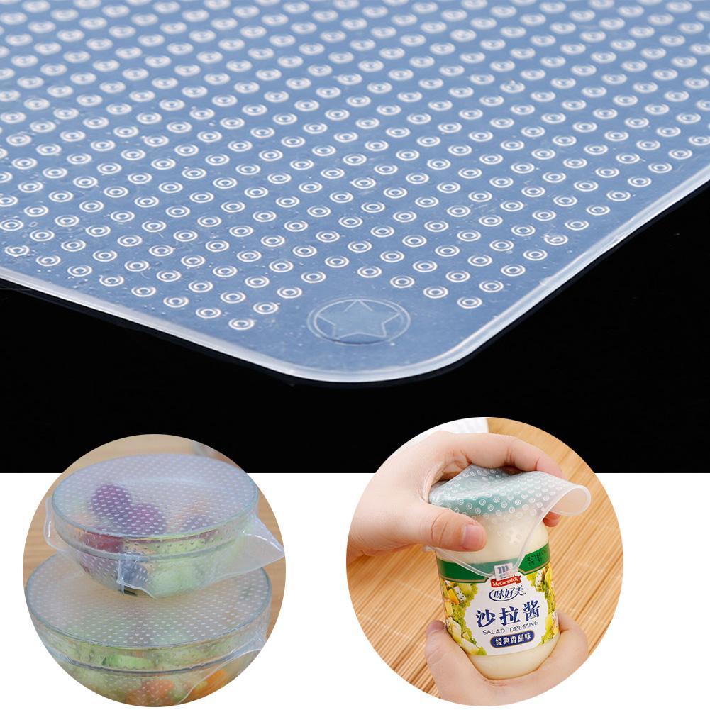 4pcs Reusable Silicone Storage Food Wrapper Contai... – Grandado