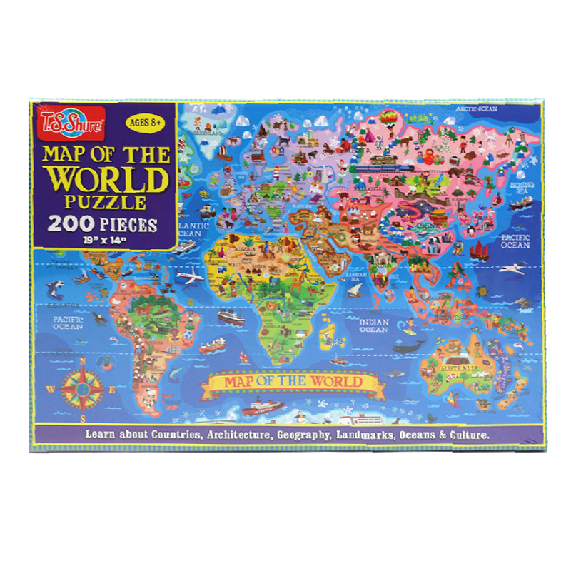 World Map Puzzle for Kids - 200 Piece - Learning A... – Grandado