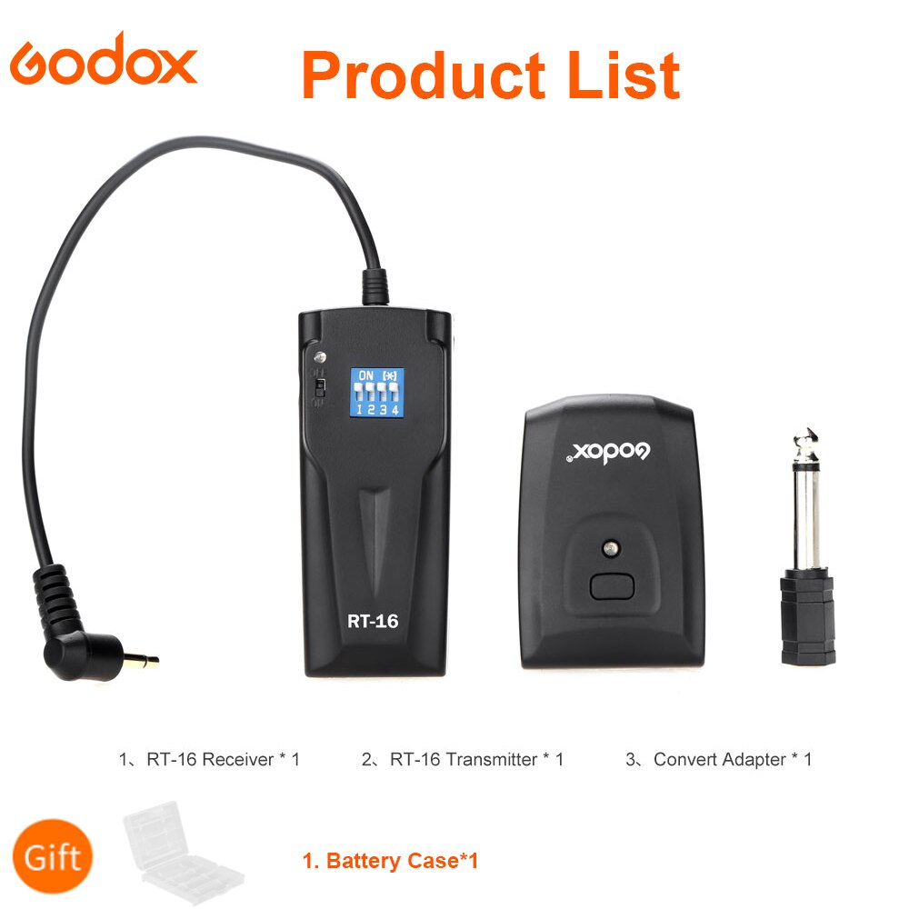 Godox RT-16-Wireless Studio Strobe Flash Trigger W... – Grandado