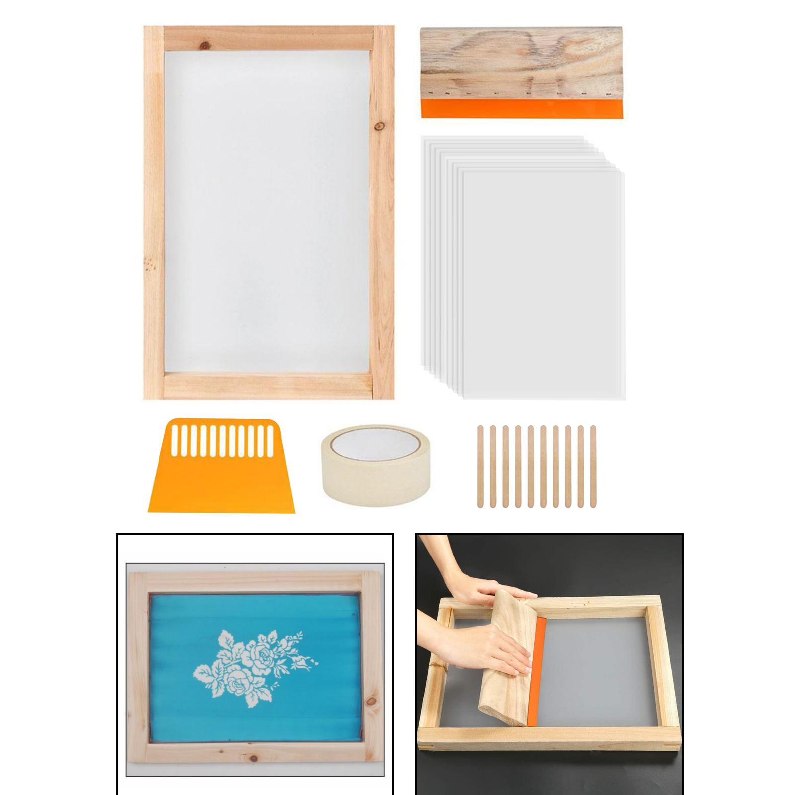 Zeefdruk Starter Kit, Hout Zeefdruk Frame, Zeefdru... – Vicedeal