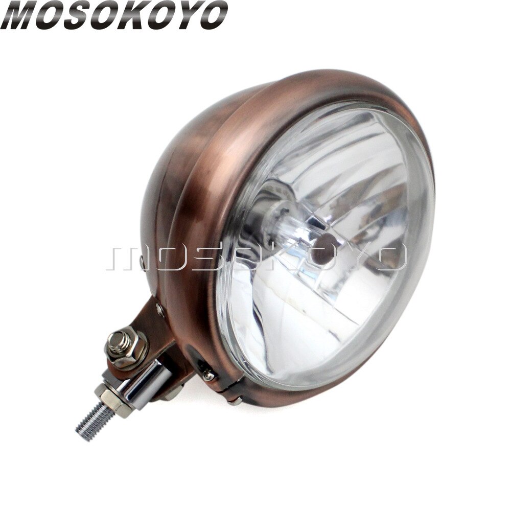 Motorcycle 5.75" Headlight Copper Brown Head Lamp ... – Vicedeal