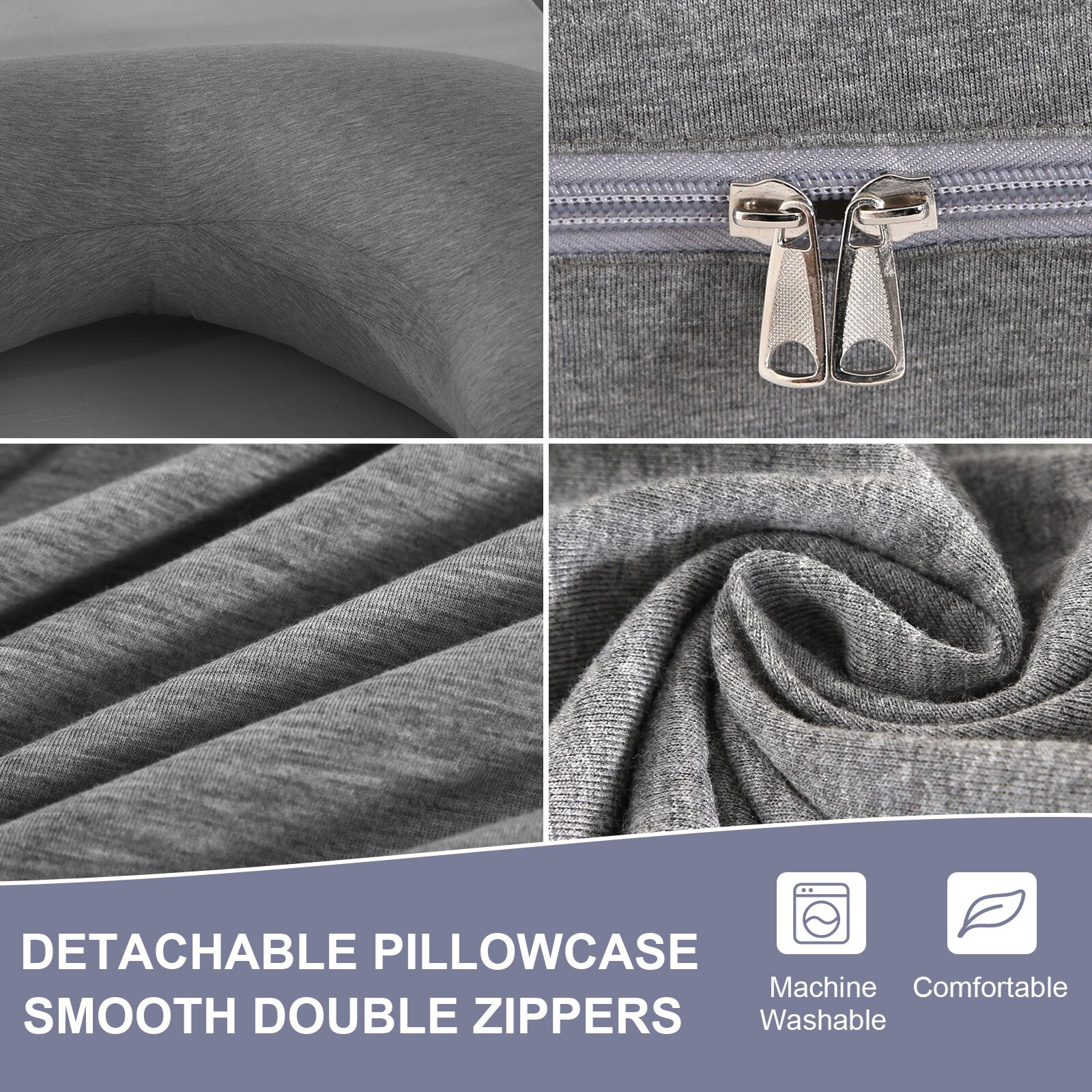 Pregnancy Pillows for Side Sleeping J Shaped Mater... – Grandado