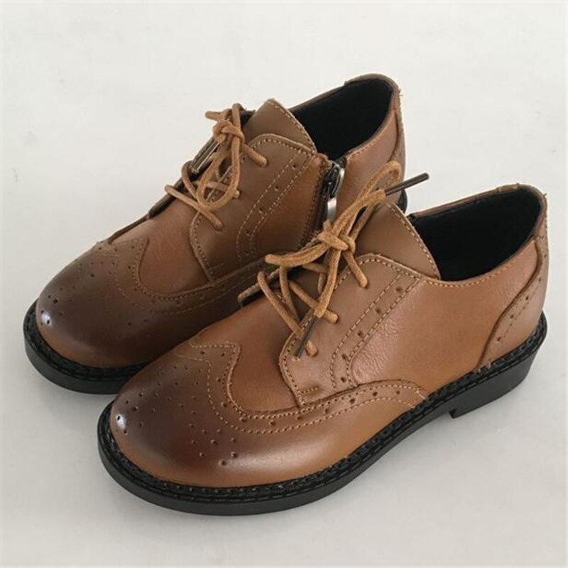 Weoneit Children Leather Shoes for Boys Flat Weddi... – Grandado