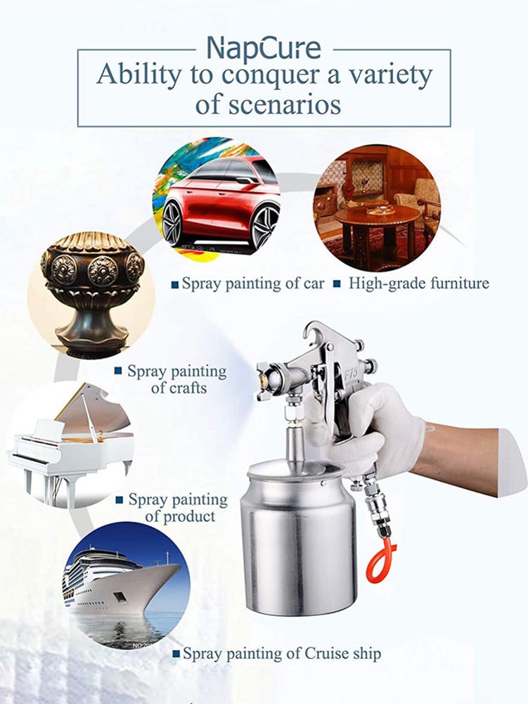 Silver Paint Sprayer HVLP Spray Paint Machine With... – Vicedeal