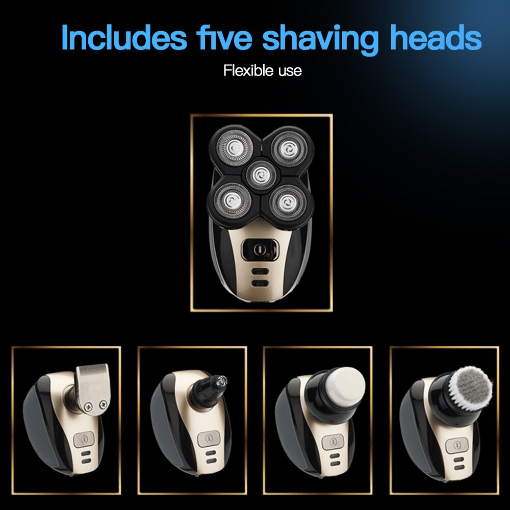 DIOZO 5 in 1 Elektrische Rasierer Fünf Klinge Köpf... – Grandado