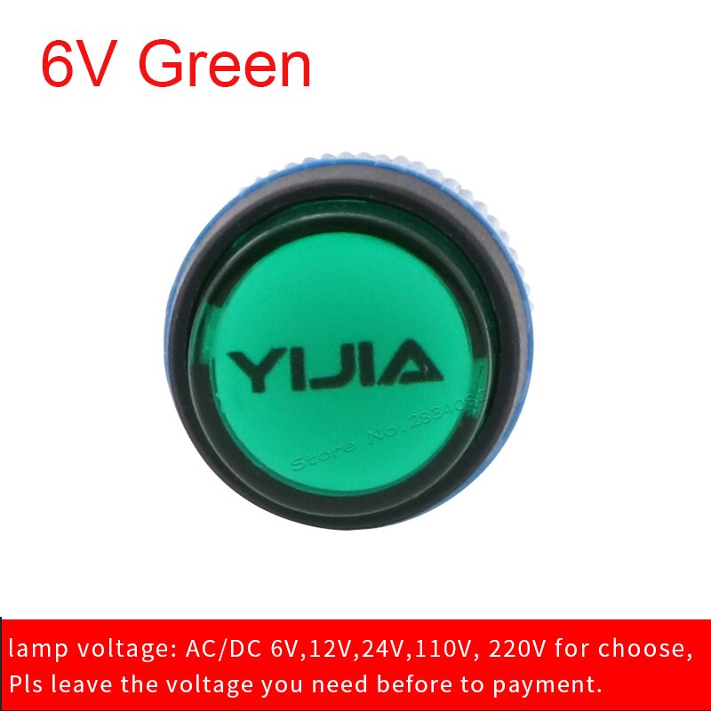 12 Mm Indicator Lichten Ronde Signaal Lamp 2 Pins ... – Vicedeal