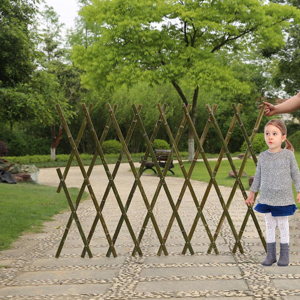 40 x 180cm Expanding Fence Barrier Bamboo Picket G... – Grandado