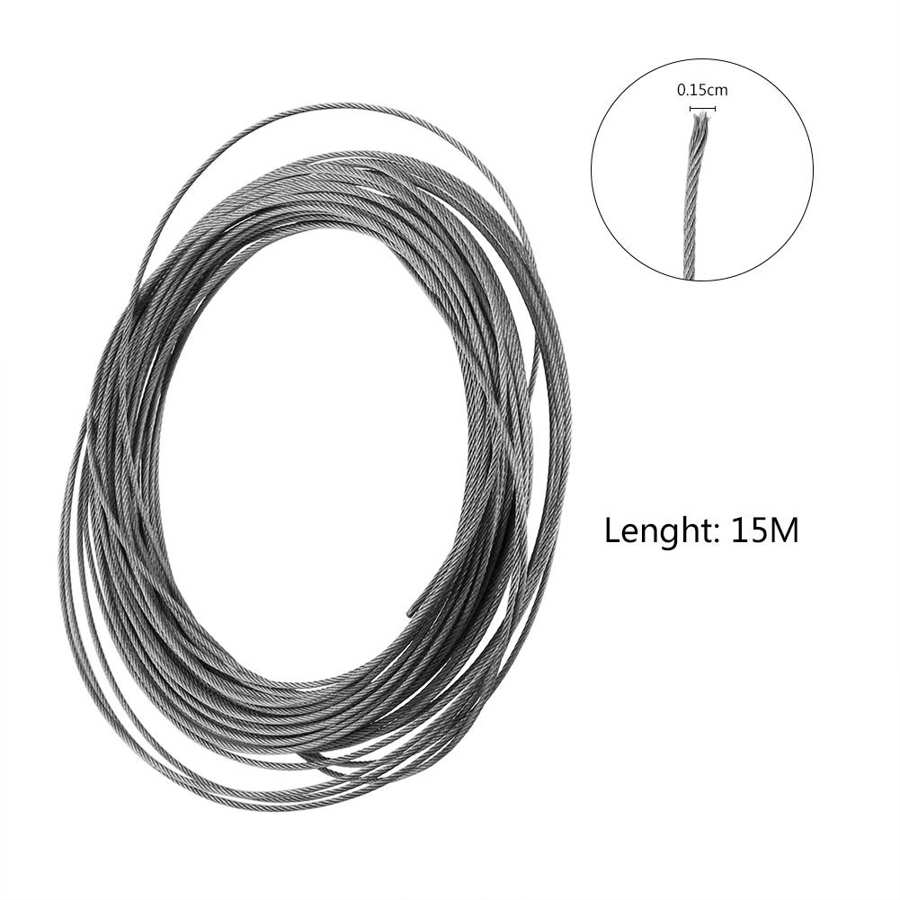 15M (50feet) Multistrand 304 Stainless Steel Cable... – Grandado