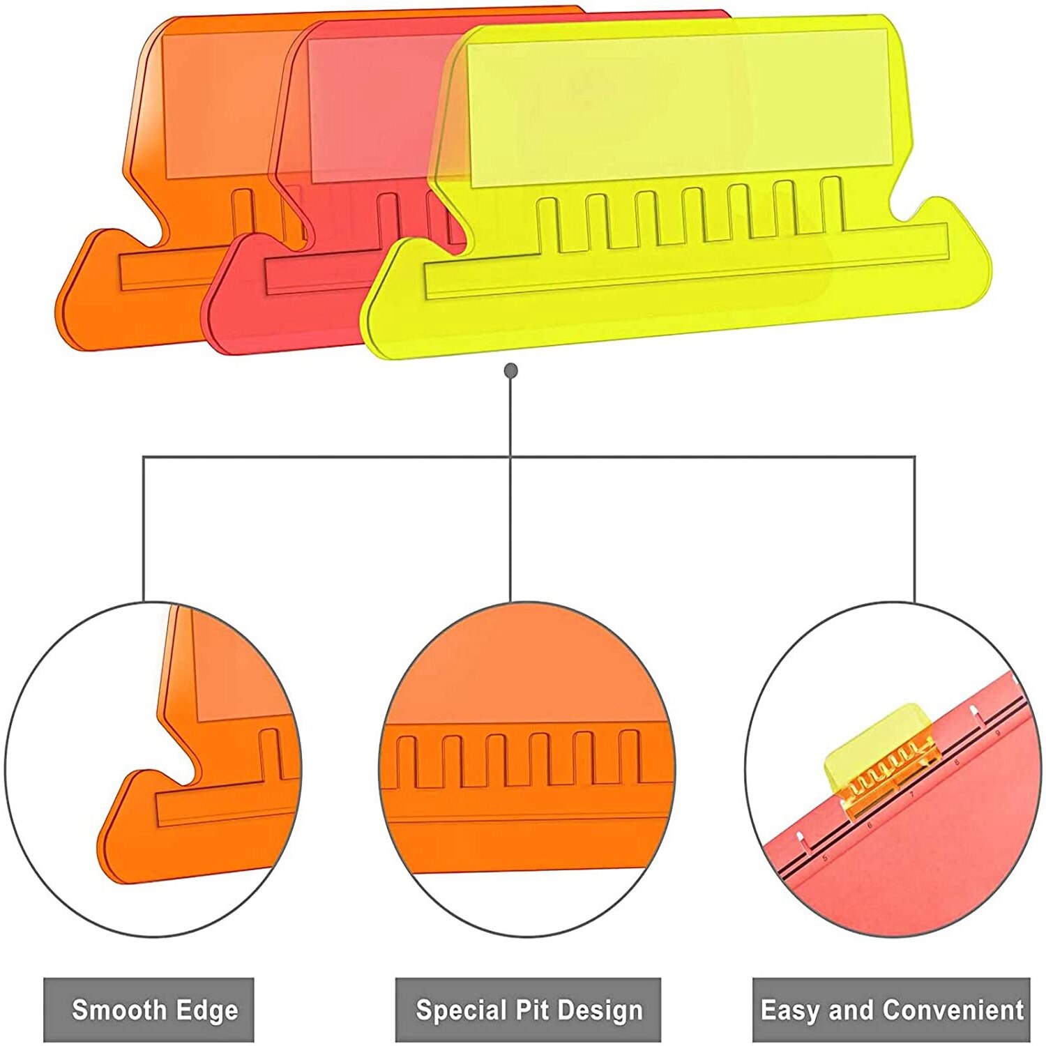 60 Pcs 2 Inch Hanging Folder Tabs and 120 Grids In... – Vicedeal