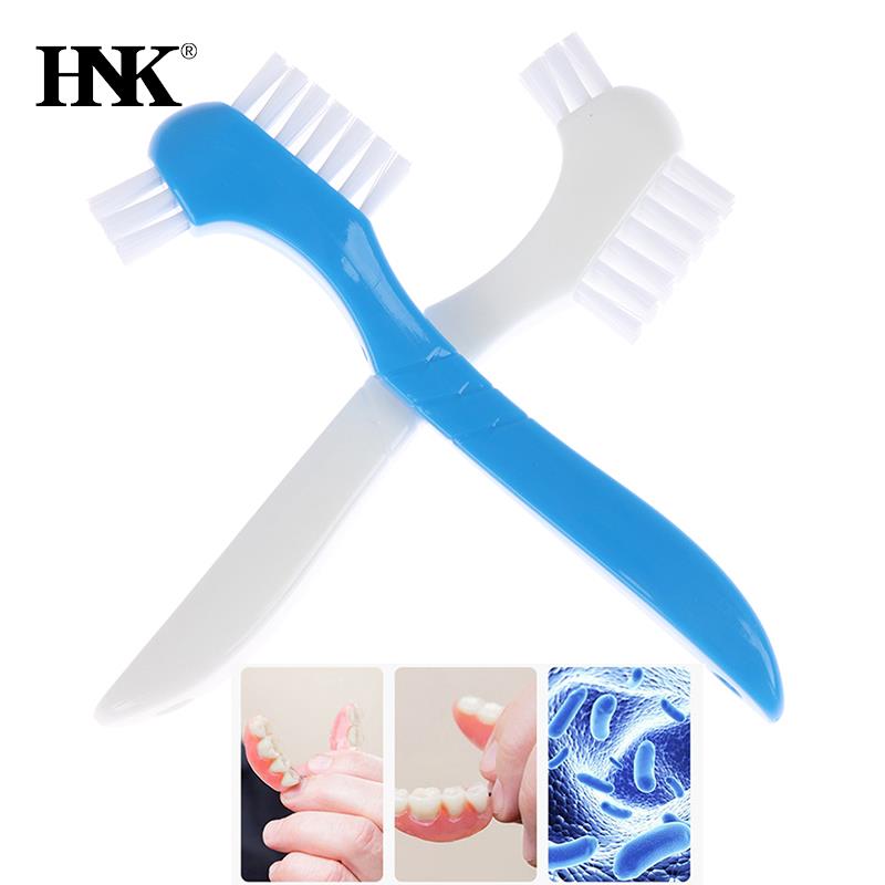 Denture Brush Non-slip Handle Dual-Head False Teet... – Grandado