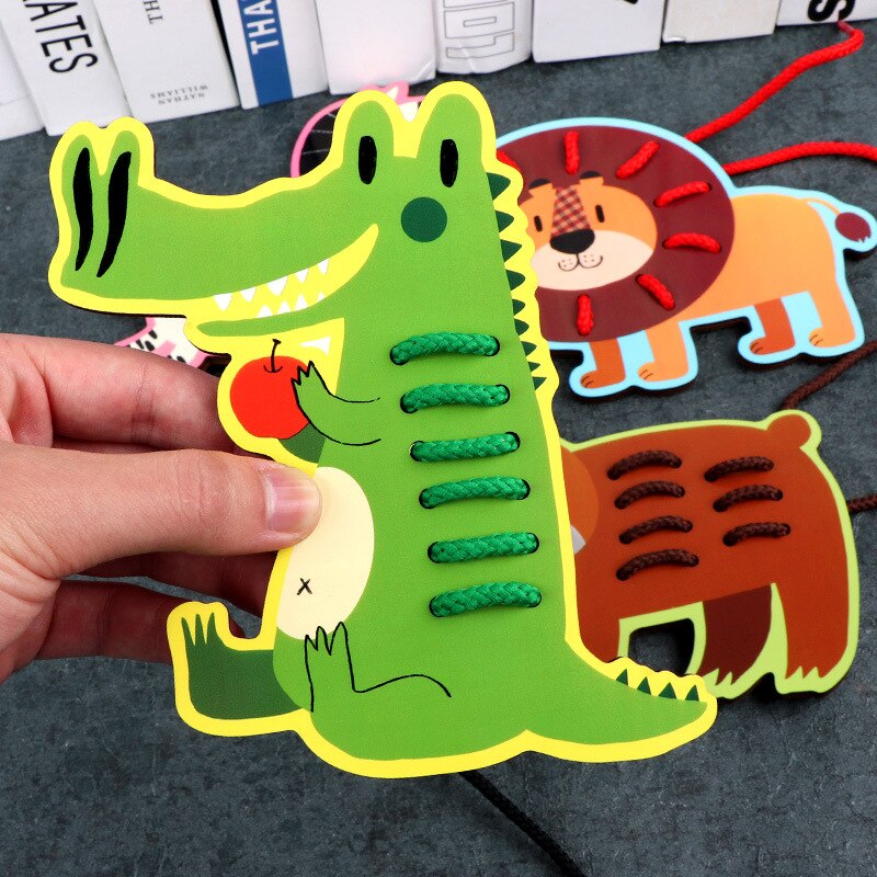 Large Fruit Animal Threading Board Children's Puzz... – Vicedeal