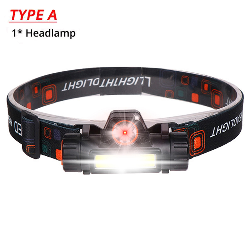 4000LM XPE+COB Headlight USB Rechargeable Headlamp... – Vicedeal