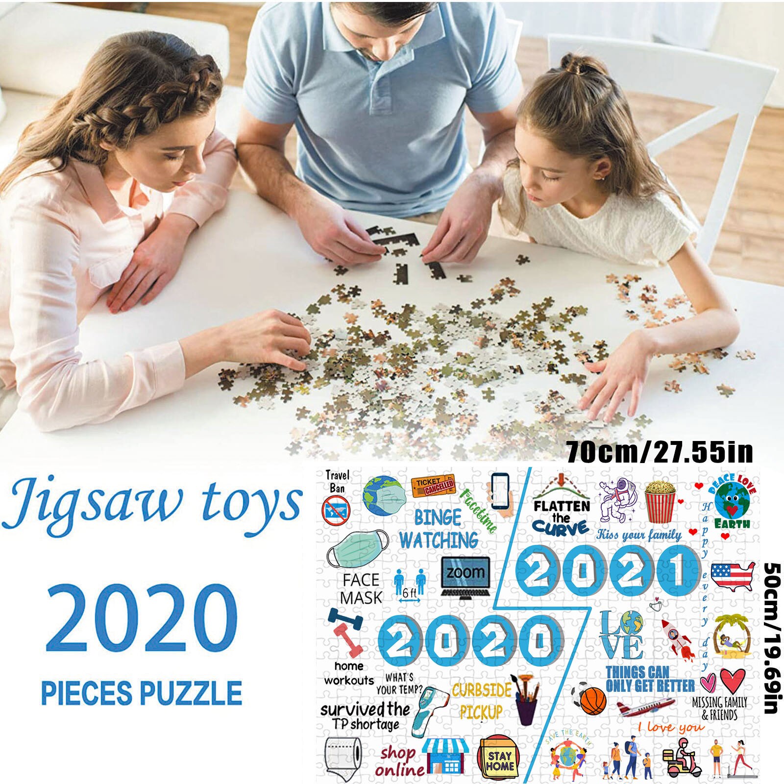 Games child Puzzle Paper Puzzle Year's Puzzle ... – Grandado