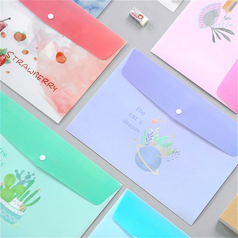 1pc Cartoon Fresh PVC File Folder Cute Strawberry ... – Grandado