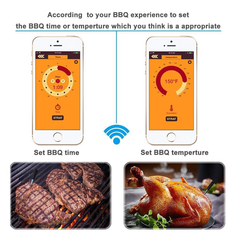 Wireless Meat Food Steak Thermometer Meat Food Ste... – Grandado