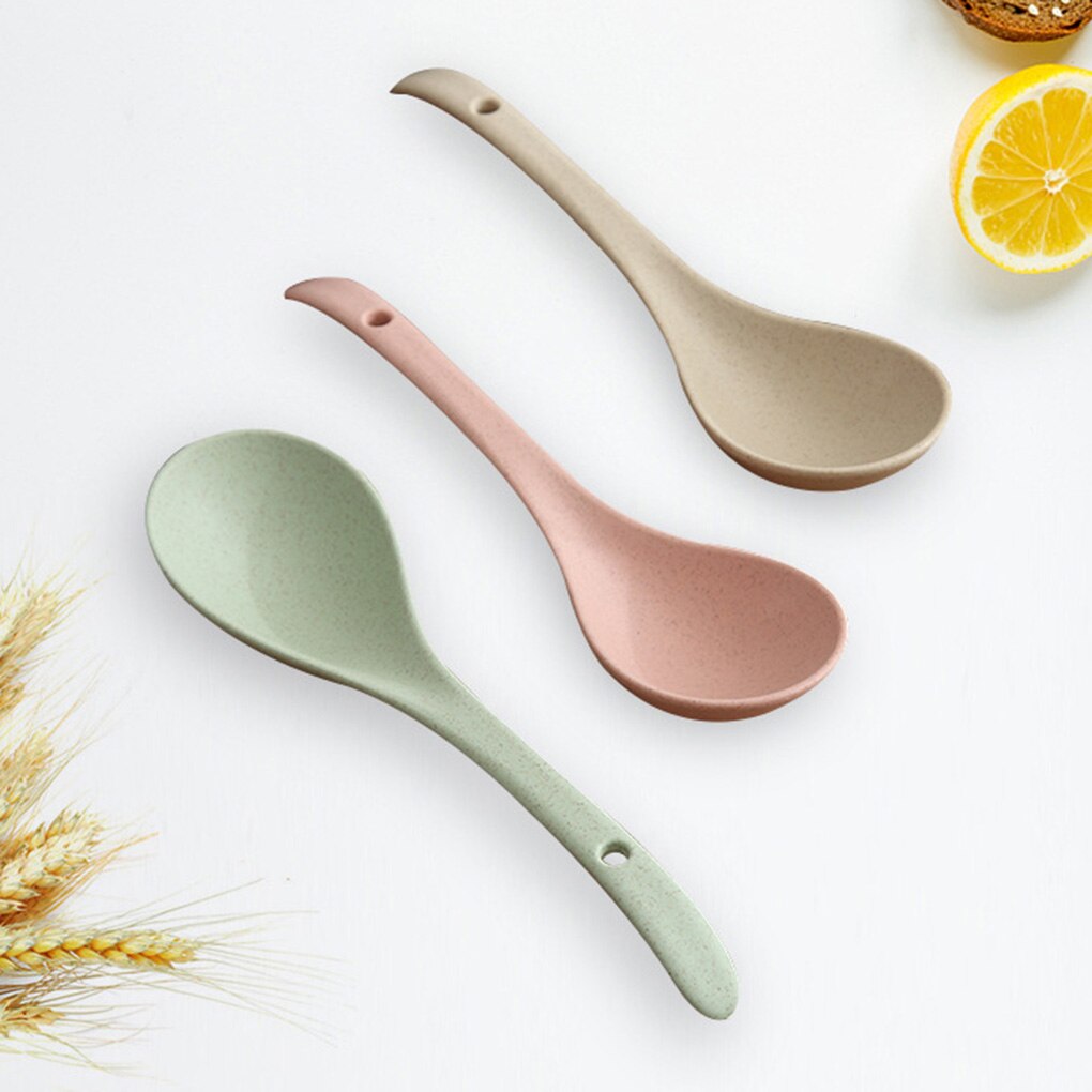 1/3 Pcs Tarwe Stro Soeplepel Pollepel Eetlepel Mil... – Grandado