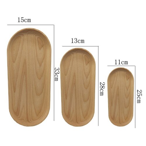 Appetizer Trays Oval shape Tea trays Wood Plate Se... – Vicedeal