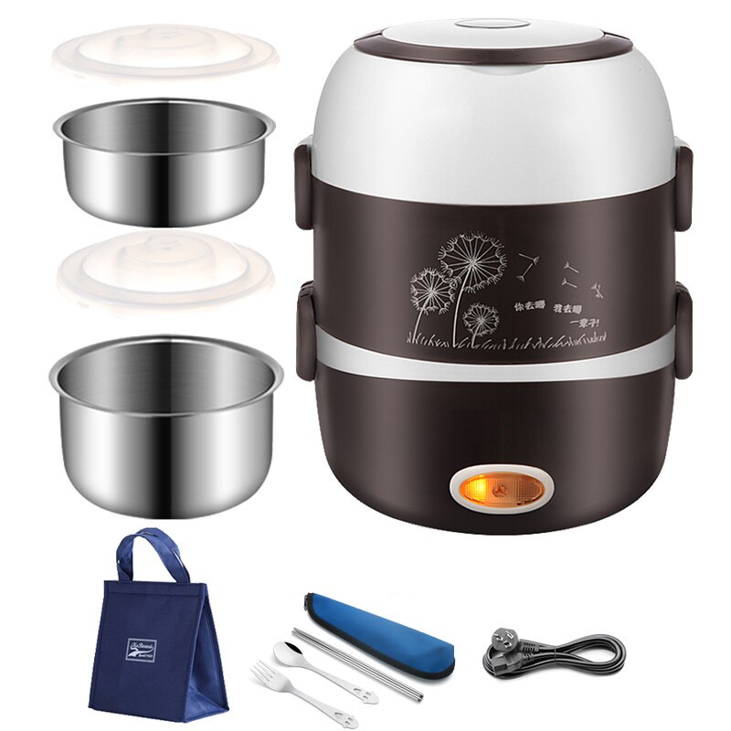 220V Electric Heating Lunch Box Food Steamer Warme... – Vicedeal